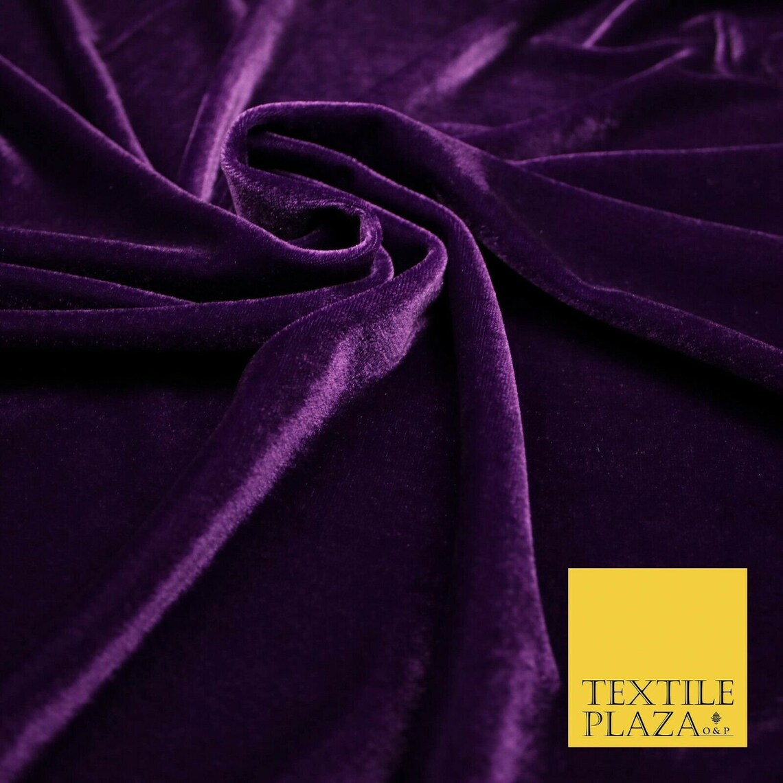 Deep Purple Soft Plain Stretch Velvet Fabric Material 58 - Etsy