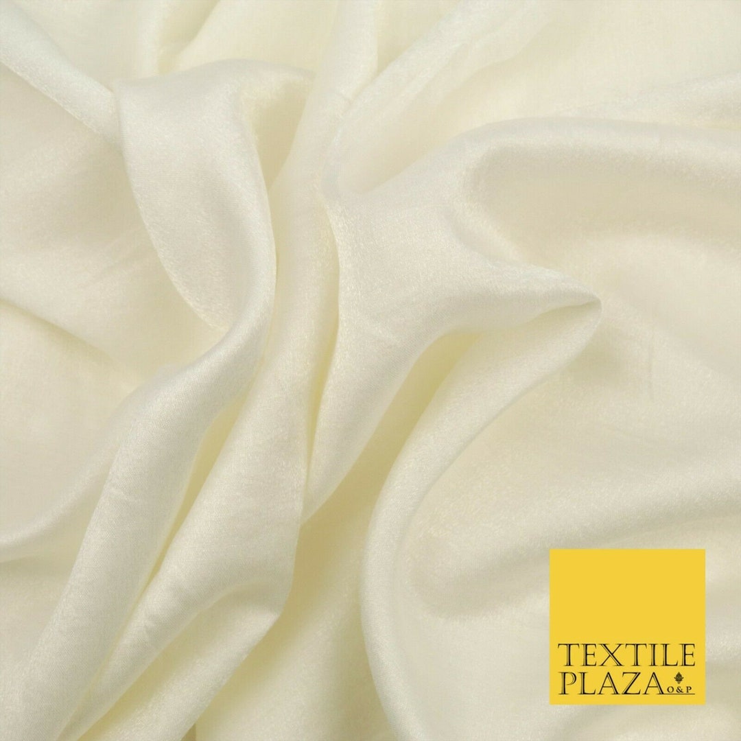 Ivory Cream Soft Smooth Silky Shimmer Polyester Woven Fabric - Etsy
