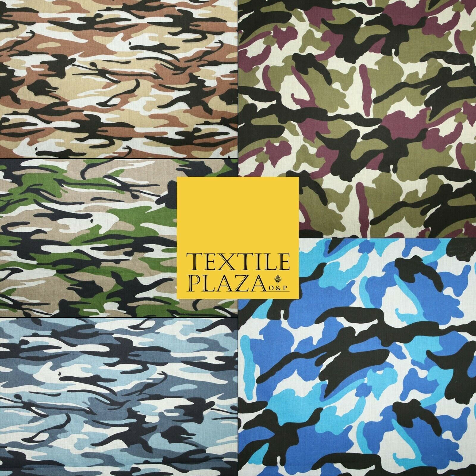 Camouflage camo woodland leaf printed poly cotton fabric | Etsy