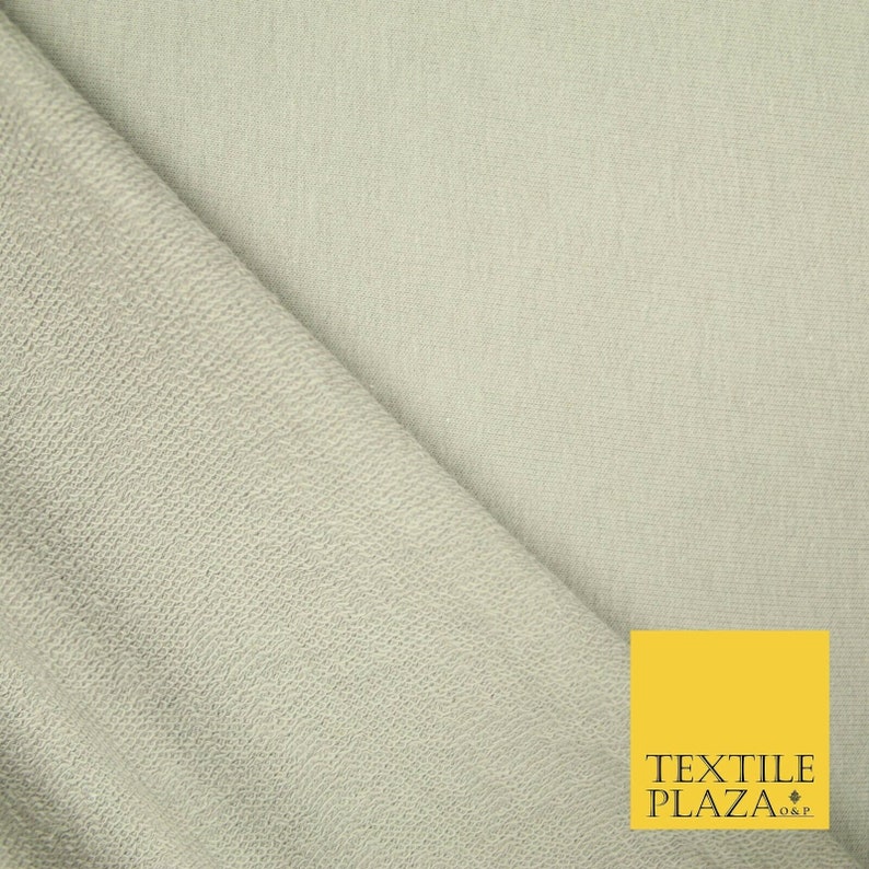 Plain French Cotton Terry Loop Back Jersey Dress Fabric Knit - Etsy UK