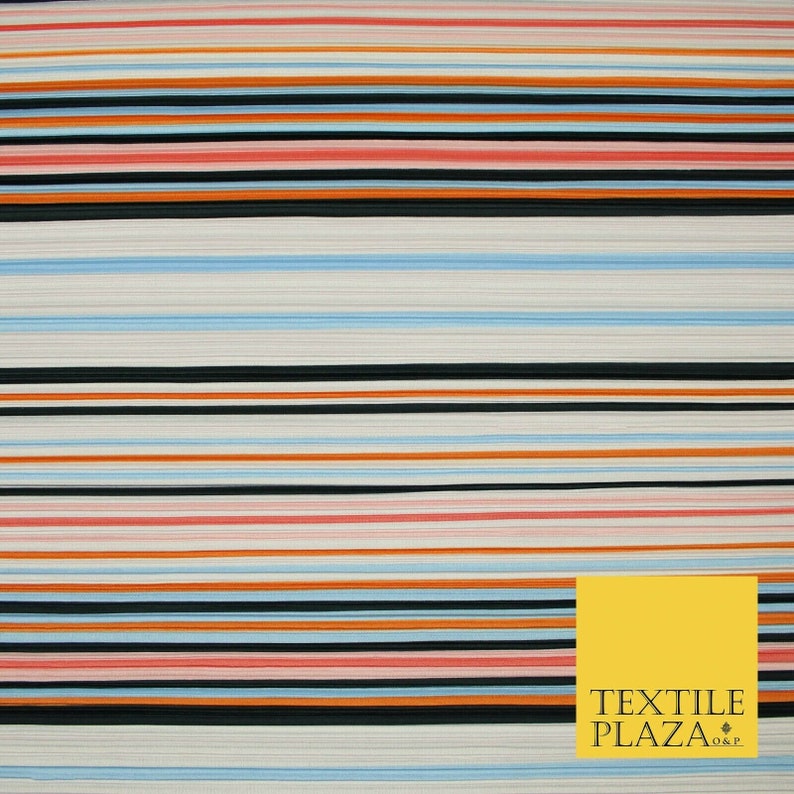 Multicolour Mixed Stripe Barcode Lines Printed Pleated Plisse - Etsy