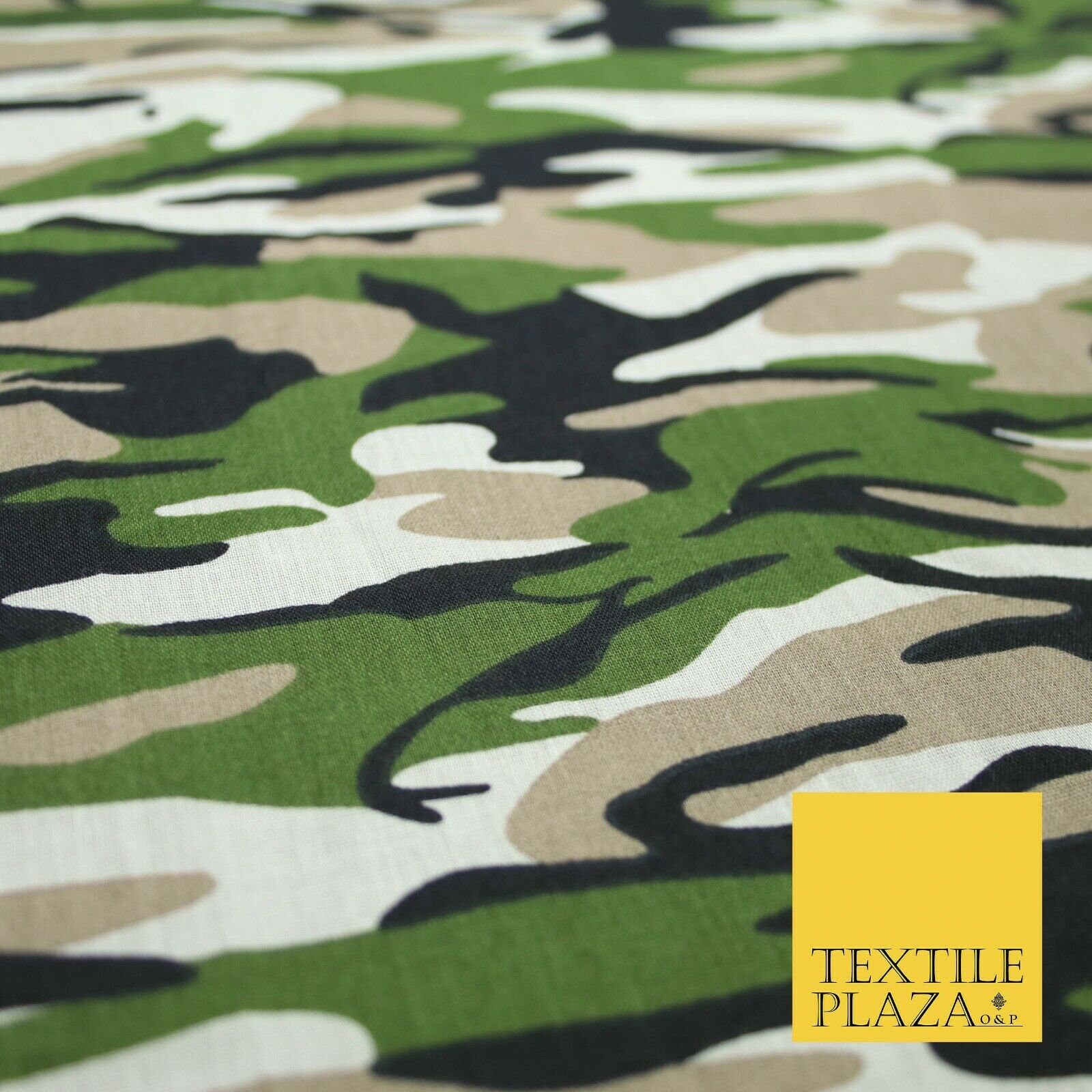 Camouflage camo woodland leaf printed poly cotton fabric | Etsy