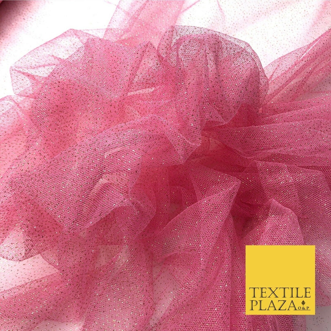Premium Baby Pink Glitter Mesh Net Tutu Sparkle Fairy Sheer - Etsy