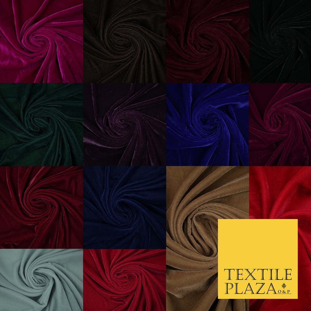 Luxury Soft Plain Micro Velvet Fabric Velour Dress Material - Etsy