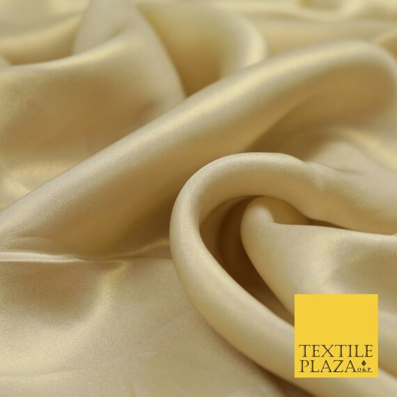 Champagne Gold Fine Silky Metallic Shimmer Satin Georgette | Etsy