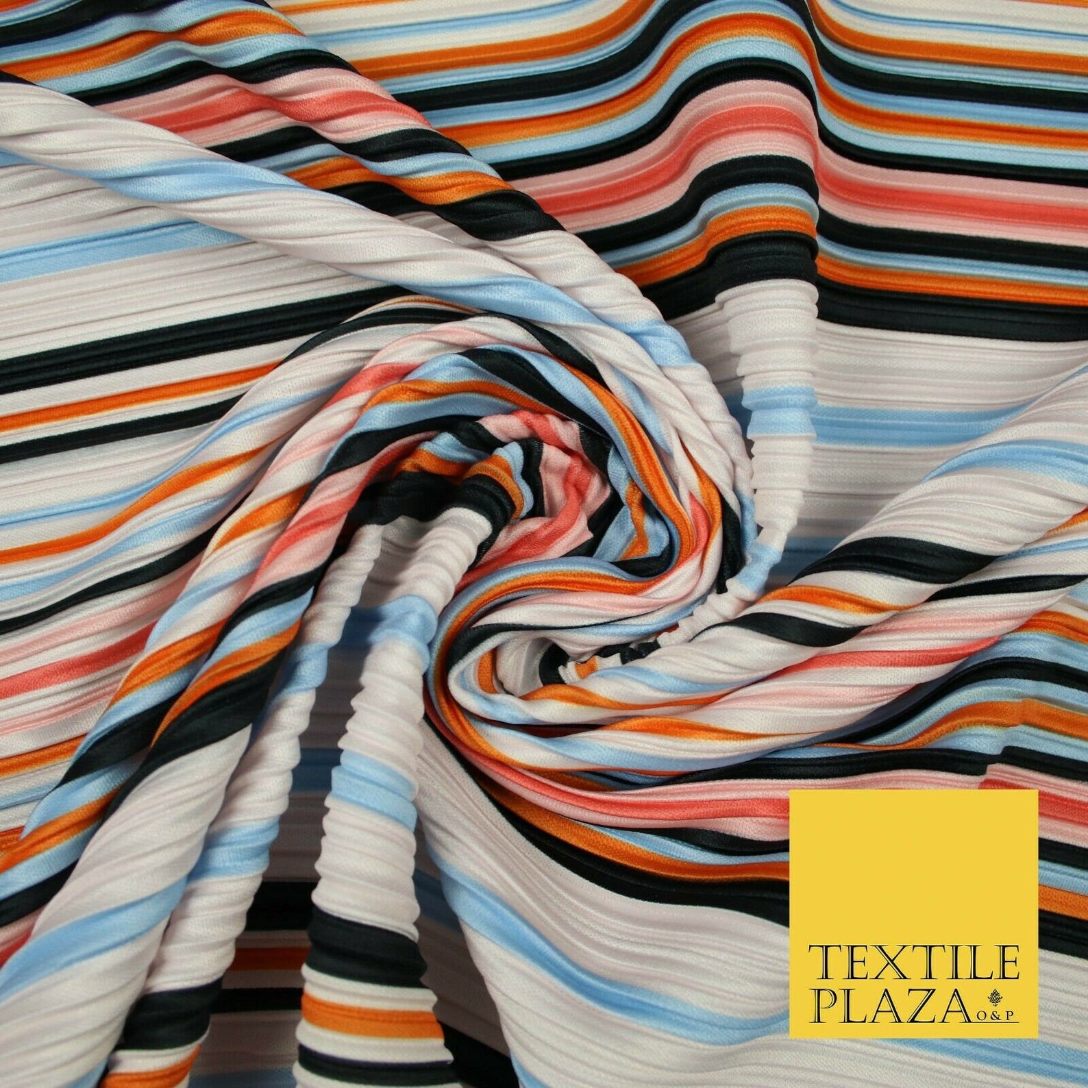 Multicolour Mixed Stripe Barcode Lines Printed Pleated Plisse - Etsy