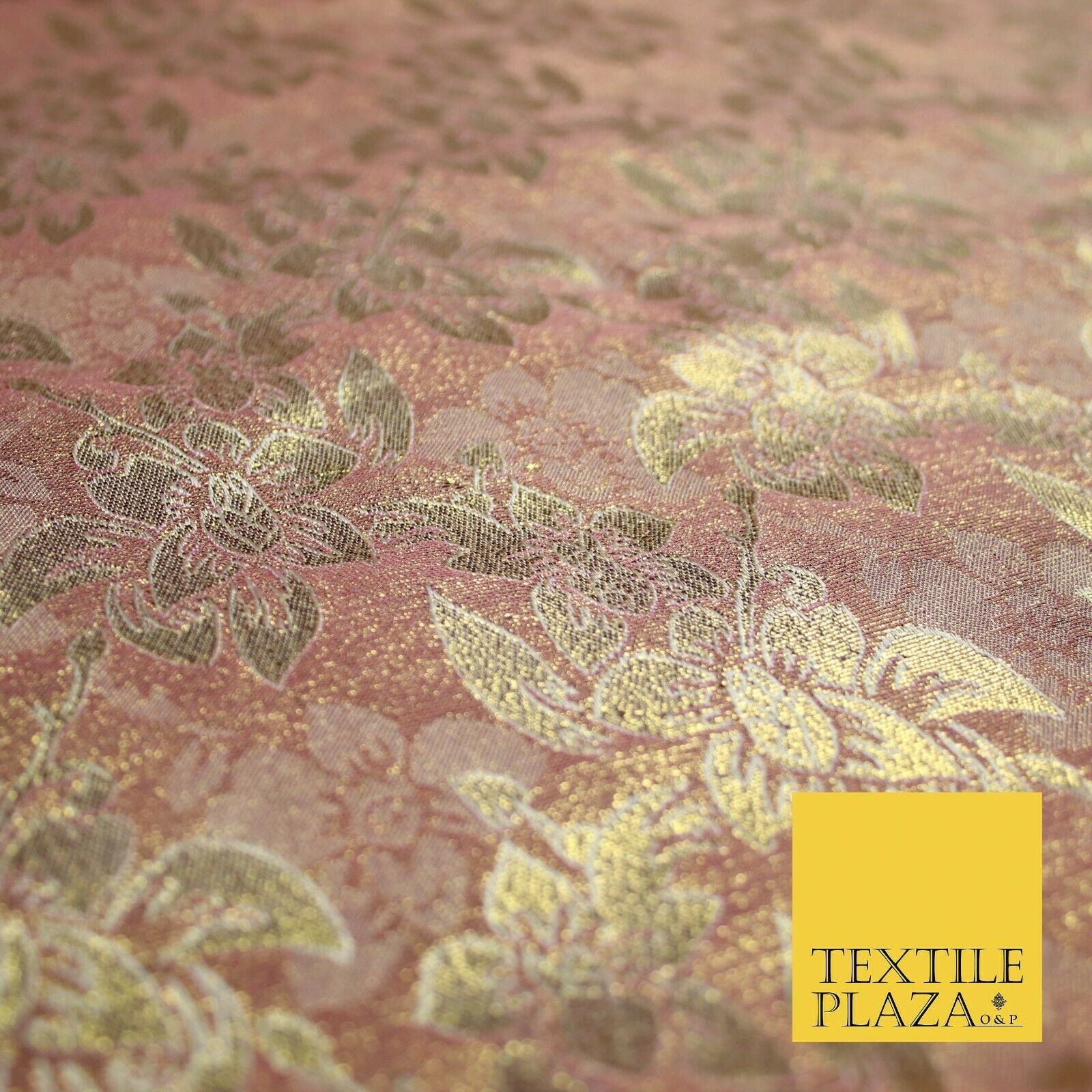 Luxury Floral Flower Mix Metallic Gold Brocade Dress Fabric | Etsy