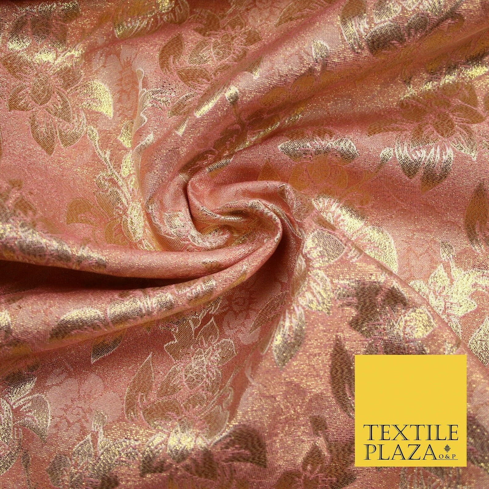 Luxury Floral Flower Mix Metallic Gold Brocade Dress Fabric - Etsy