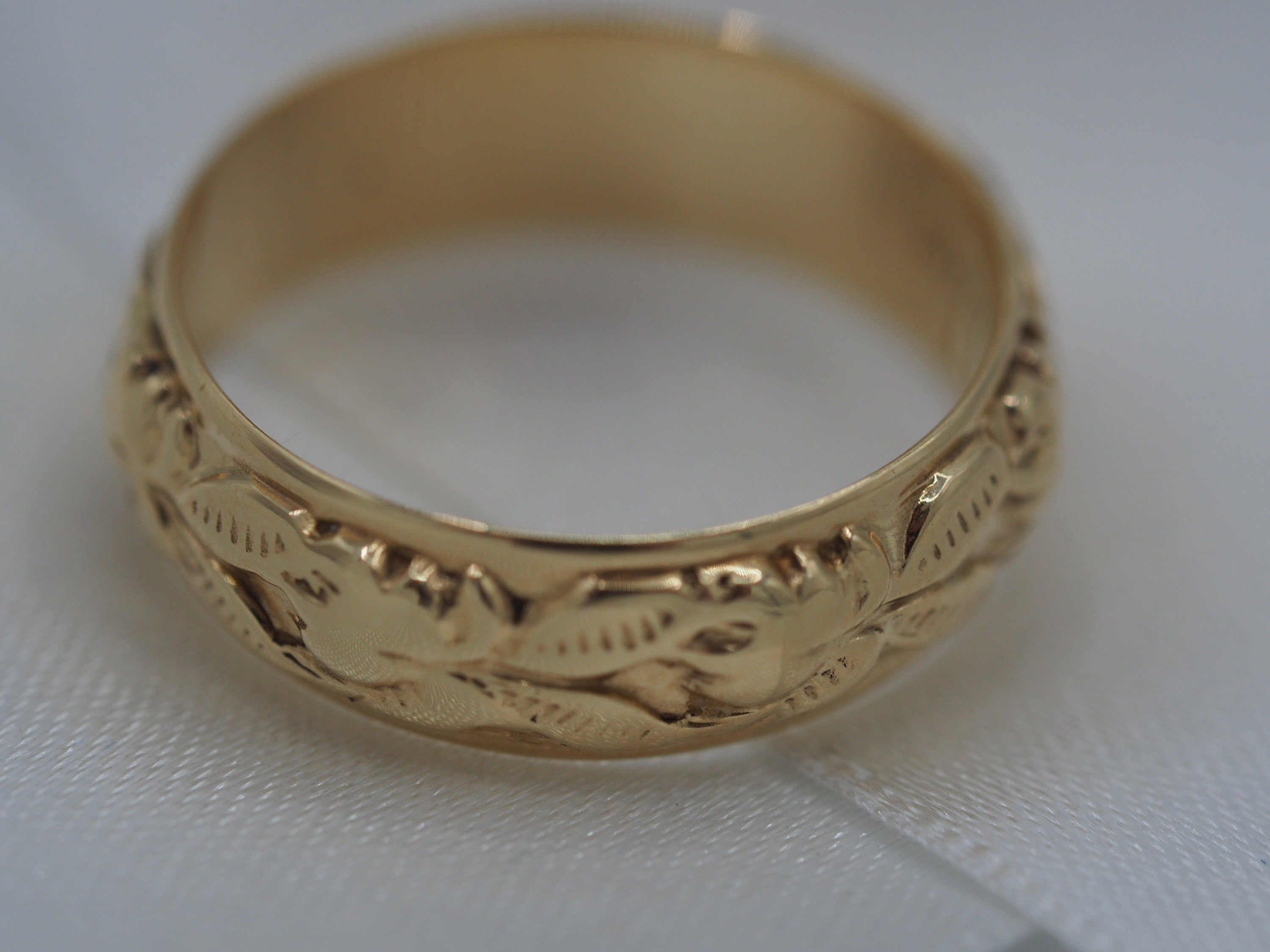 Vintage Gold Wedding Ring Orange Blossom Band 1920s Ring - Etsy