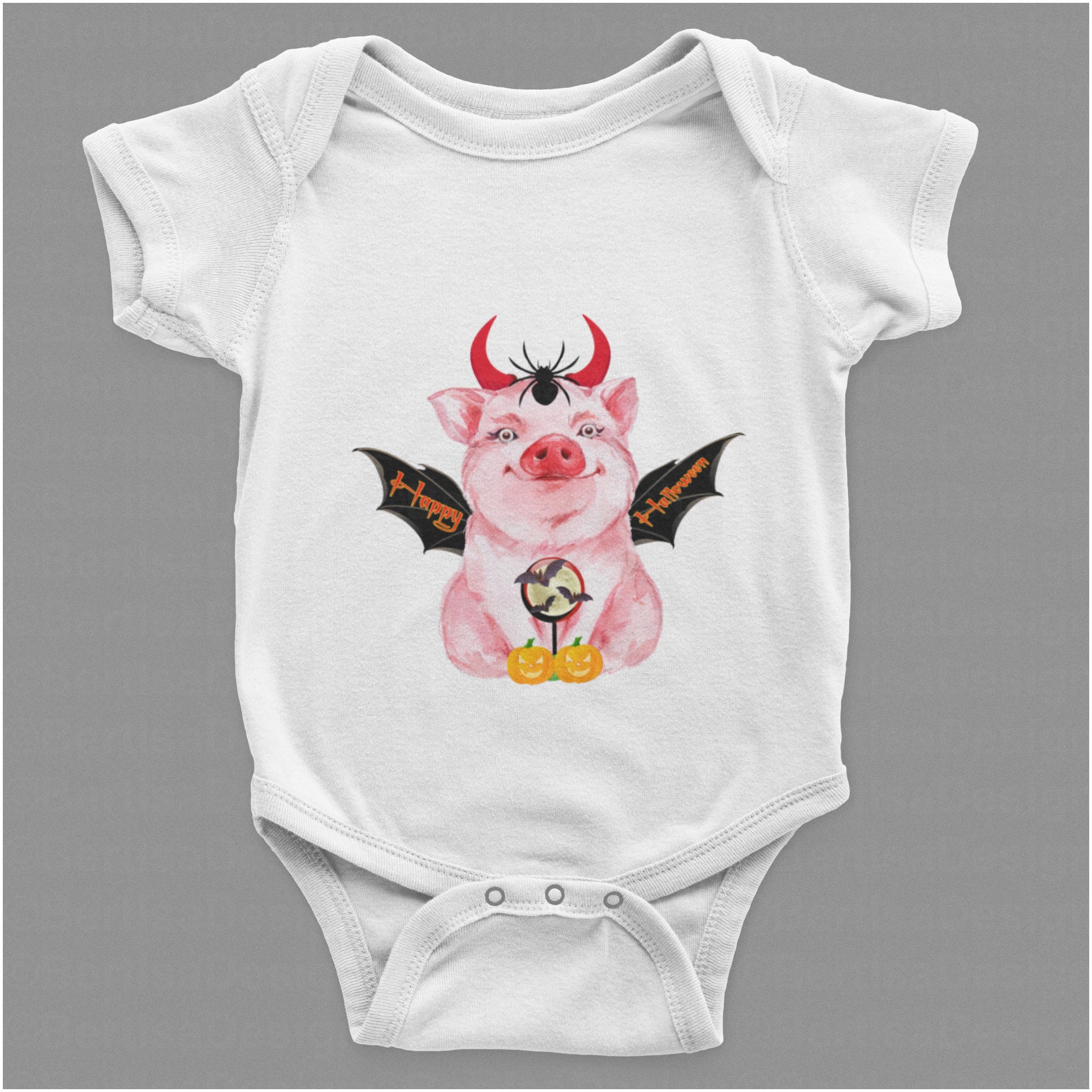 Watercolor Pig/ Halloween Pig/ Bat Pig Sublimation Design/ PNG - Etsy