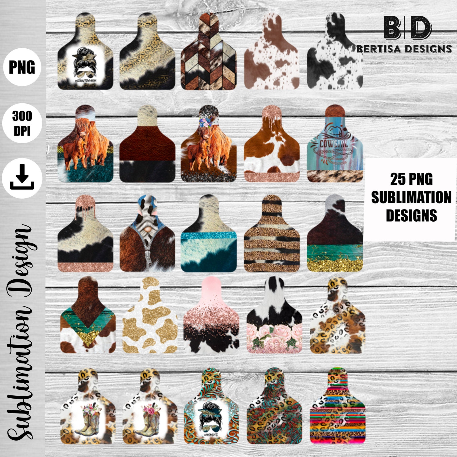 Cow Tag Png Cow Show Tag Cowhide Tag Png Cow Tag Keyring - Etsy