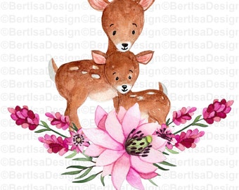 Sublimation Design Watercolor Mother and Baby Giraffe PNG | Etsy