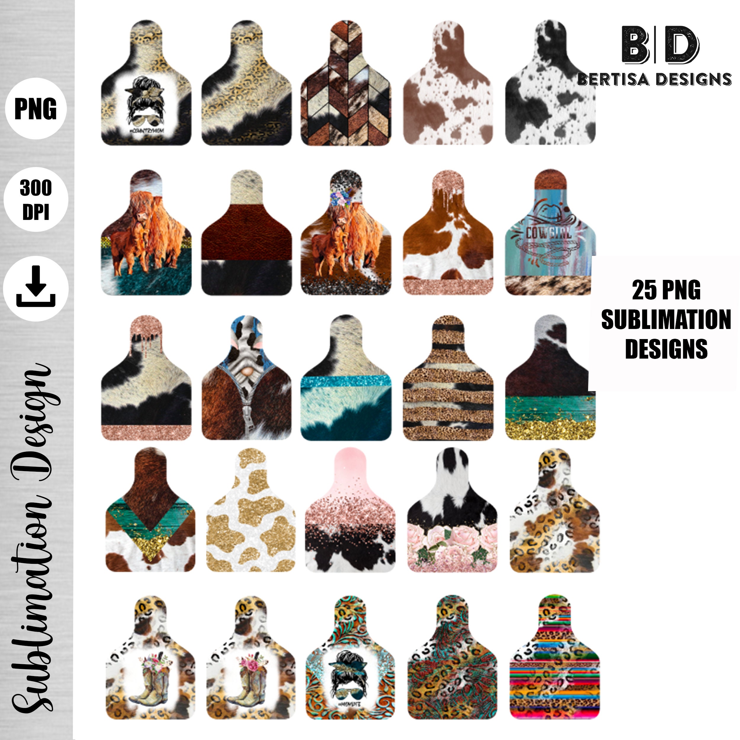 Cow Tag Png Cow Show Tag Cowhide Tag Png Cow Tag Keyring - Etsy Australia