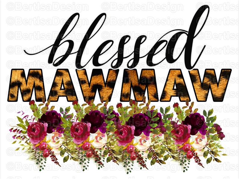 Blessed Mawmaw Sublimation Sublimation PNG Sublimation | Etsy
