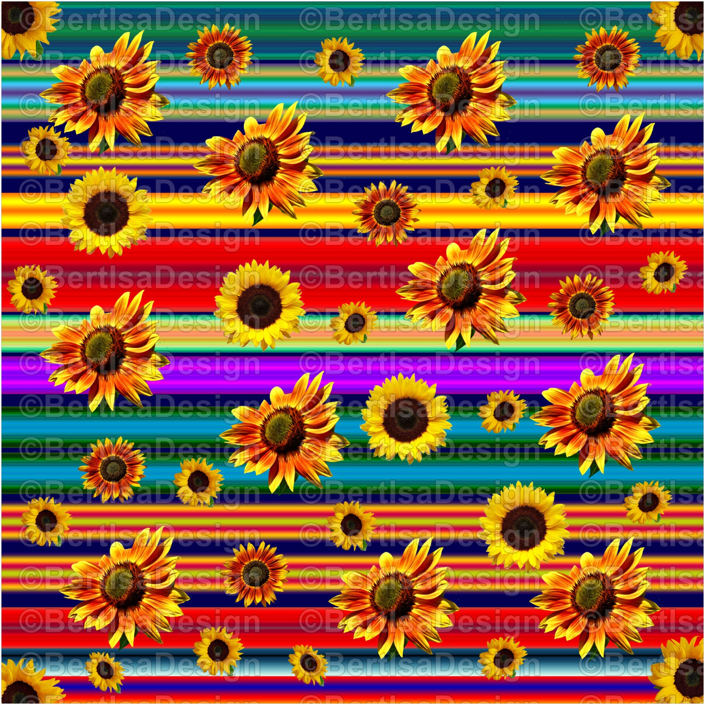 Serape Sunflower Serape Background Sublimation Design PNG | Etsy