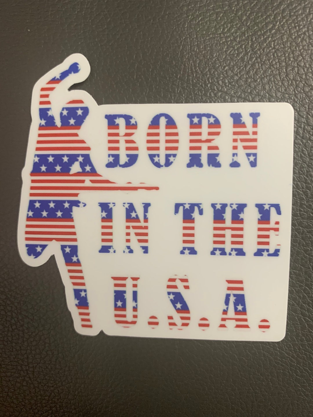 Bruce Springsteen Inspired Born in the USA Vinyl Sticker Indoor/outdoor ...