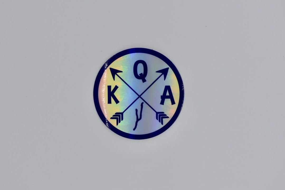 QKA Arrows Holographic Sticker - Etsy