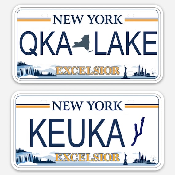 Keuka/qka License Plate Sticker | Etsy