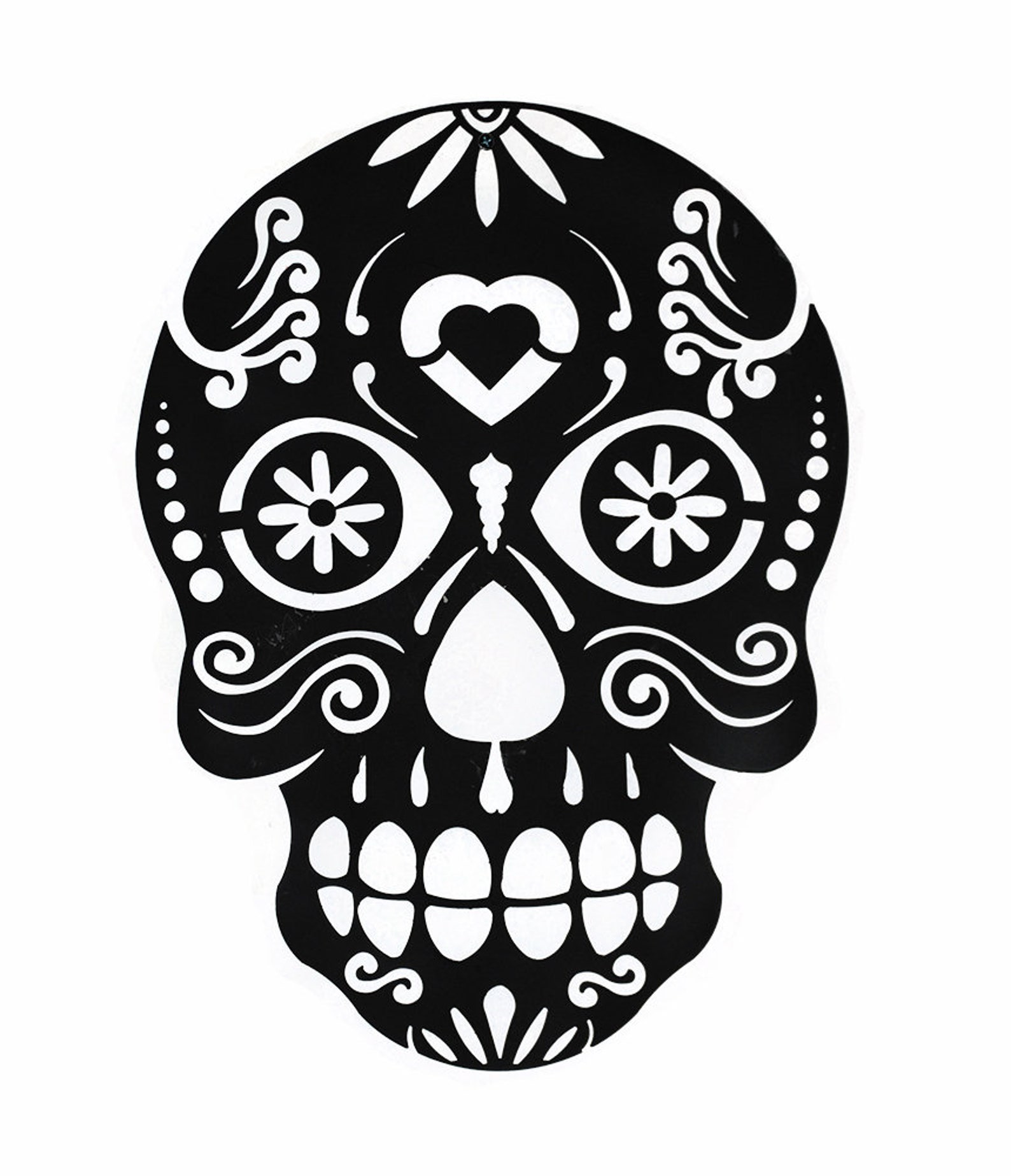 Duvart Metal Wall Art of Sugar Skull 13'' X - Etsy