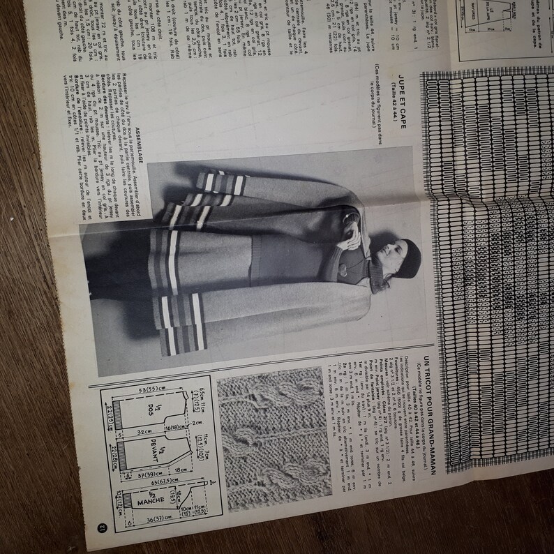 French Sewing Pattern 70s Evening Blouse Top Different Sizes - Etsy