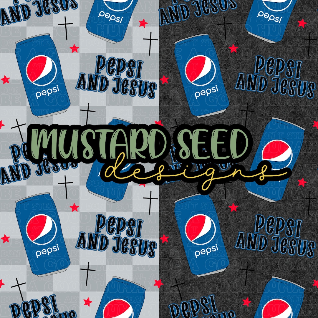 Pepsi and Jesus BUNDLE Soda Checkered Granite Wash Faith Christian ...