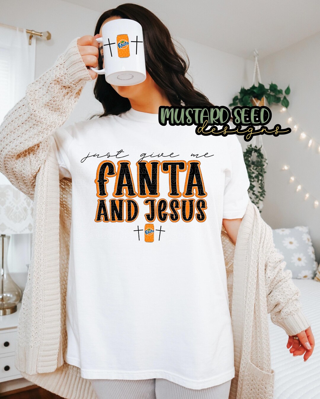 Orange Fanta and Jesus BUNDLE Soda Can Christian PNG Tshirt File Design ...