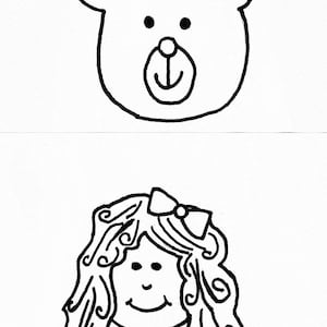Paper Bag Puppet Pattern - Goldilocks and the 3 Bears - Etsy