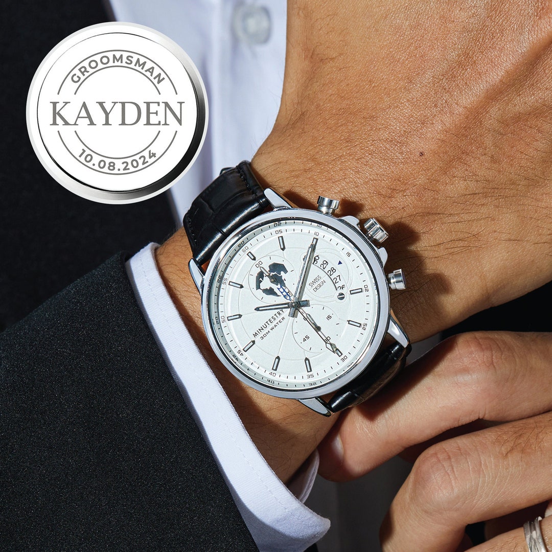 Groomsmen Present, Groomsmen Watches, Engraved Watches, Gifts to Gett ...