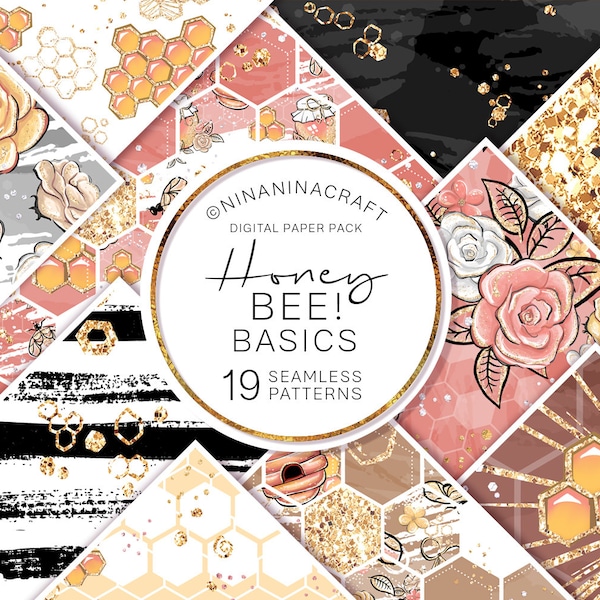 Bee Basics and Bee Backgrounds - Etsy