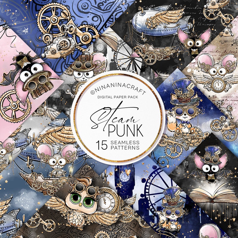 Cute Steampunk Fabric - Etsy