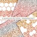 12 Honey Bee Glitter Digital Papers, Gold Glitter Seamless Patterns ...