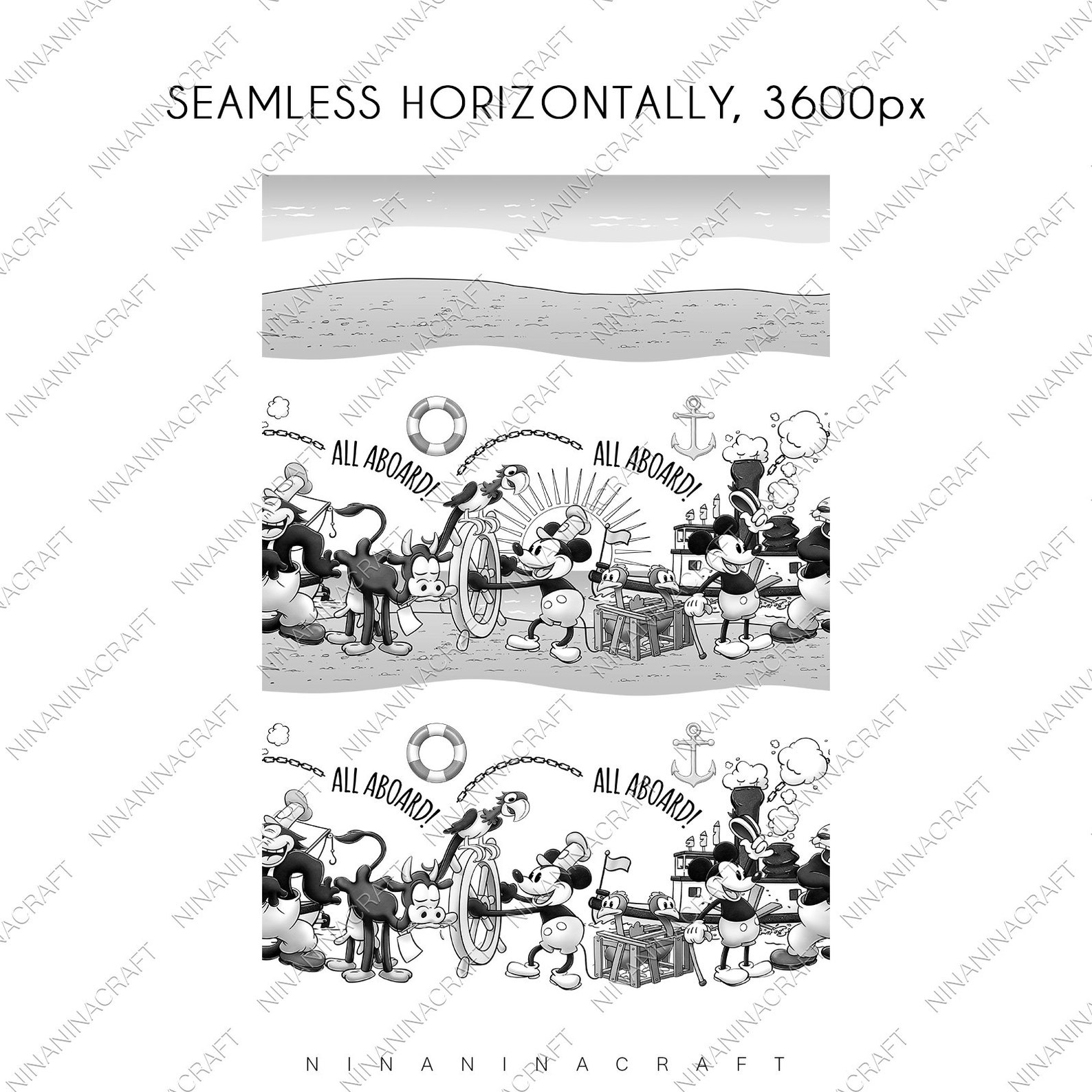 Steamboat Willie Clipart, Hand-drawn Nautical Clip Art PNG by ...