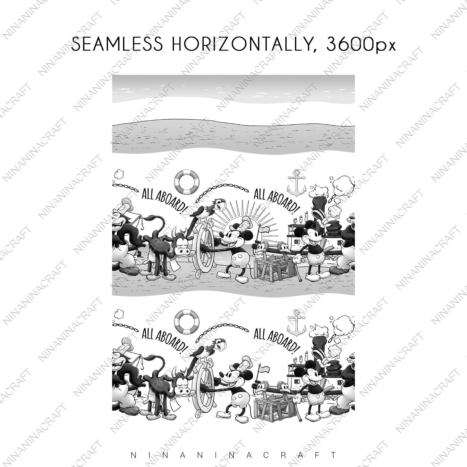 Steamboat Willie Clipart, Hand-drawn Nautical Clip Art PNG by ...