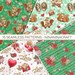 Woodland Animals Digital Papers, Valentine's Day Seamless Patterns ...