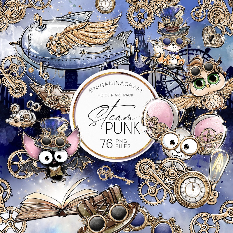 Steampunk Clip Art - Etsy