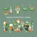 St Patricks Day Clip Art Pack, Hand Drawn Green Clipart by ...