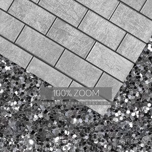 Silver Textures Digital Papers, Seamless Patterns, Luxury Glitter ...