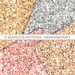 12 Honey Bee Glitter Digital Papers, Gold Glitter Seamless Patterns ...