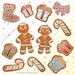 Christmas Gingerbread Clipart, Cute Christmas Clip Art, Planner ...