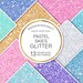 Pastel Skies Glitter Digital Papers Seamless Patterns by - Etsy