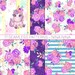 Fairy Digital Papers Pack, Glitter Unicorn Seamless Patterns for Fabric ...