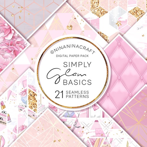 Rose Gold Textures Digital Papers Seamless Patterns Luxury | Etsy