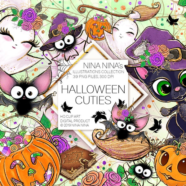 Halloween Clipart - Etsy
