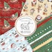 Santa Claus Digital Papers Christmas Elf and Reindeer - Etsy