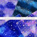 Stars Digital Paper Pack, Gold Glitter Seamless Pattern, Night Sky ...