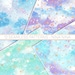 Pastel Galaxy Digital Papers, Stars Seamless Patterns, Gold Glitter Sky ...