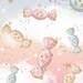 Land of Candy Basics Digital Papers, Chocolate Seamless Pattern, Pastel ...
