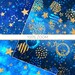 Stars Digital Paper Pack, Gold Glitter Seamless Pattern, Night Sky ...