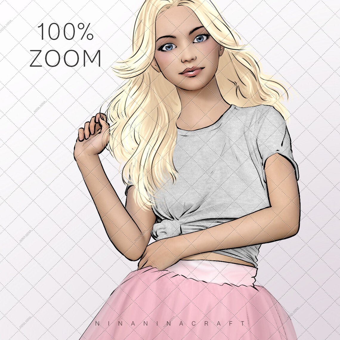 40 Fashion Girls Pink Glamour Clip Art Pack by Ninaninacraft - Etsy