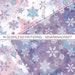 Watercolor Snowflakes Digital Papers, Blush and Blue Seamless Patterns ...